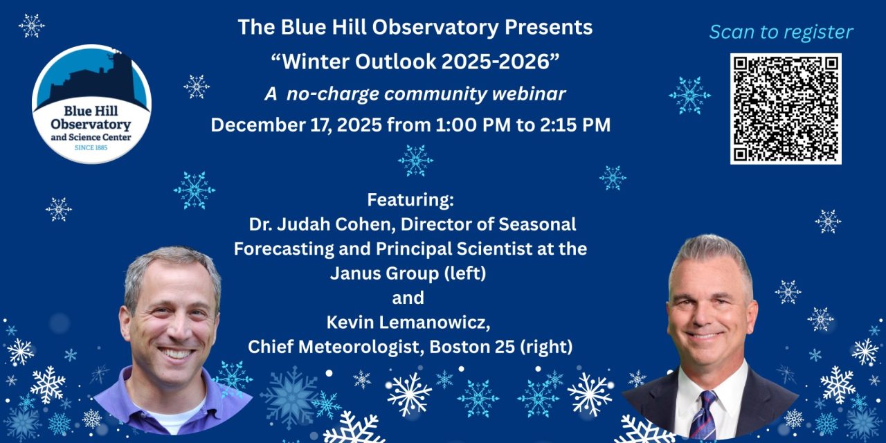 Join us for a NEW webinar:”Winter Outlook 2025-2026″ | Blue Hill ...